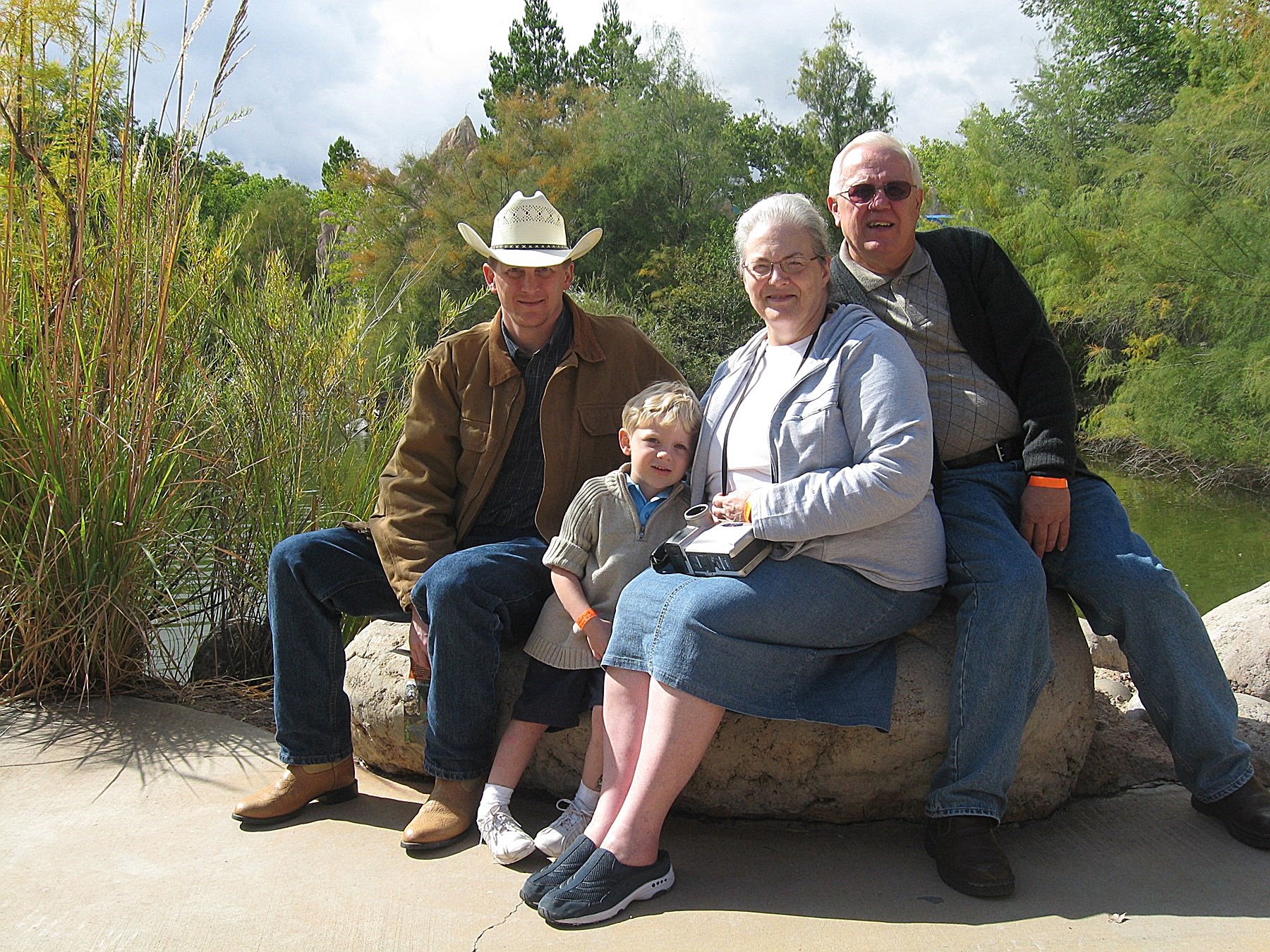 Tolle Sitting On Bench