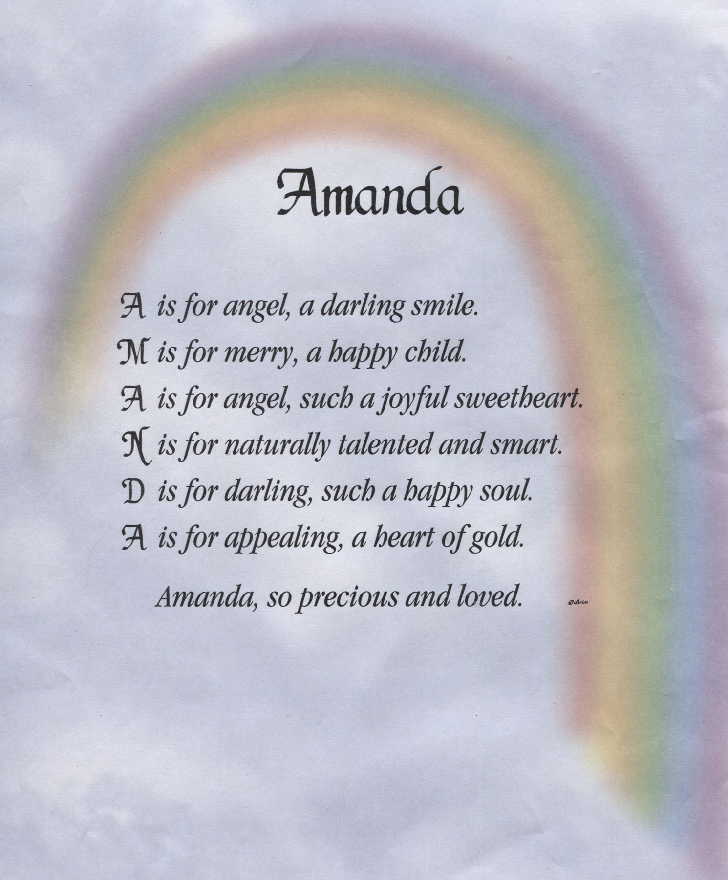 Amanda Name Meaning