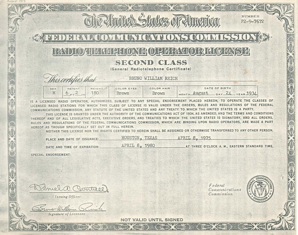 Bruno William Reich Obituary - Houston, TX