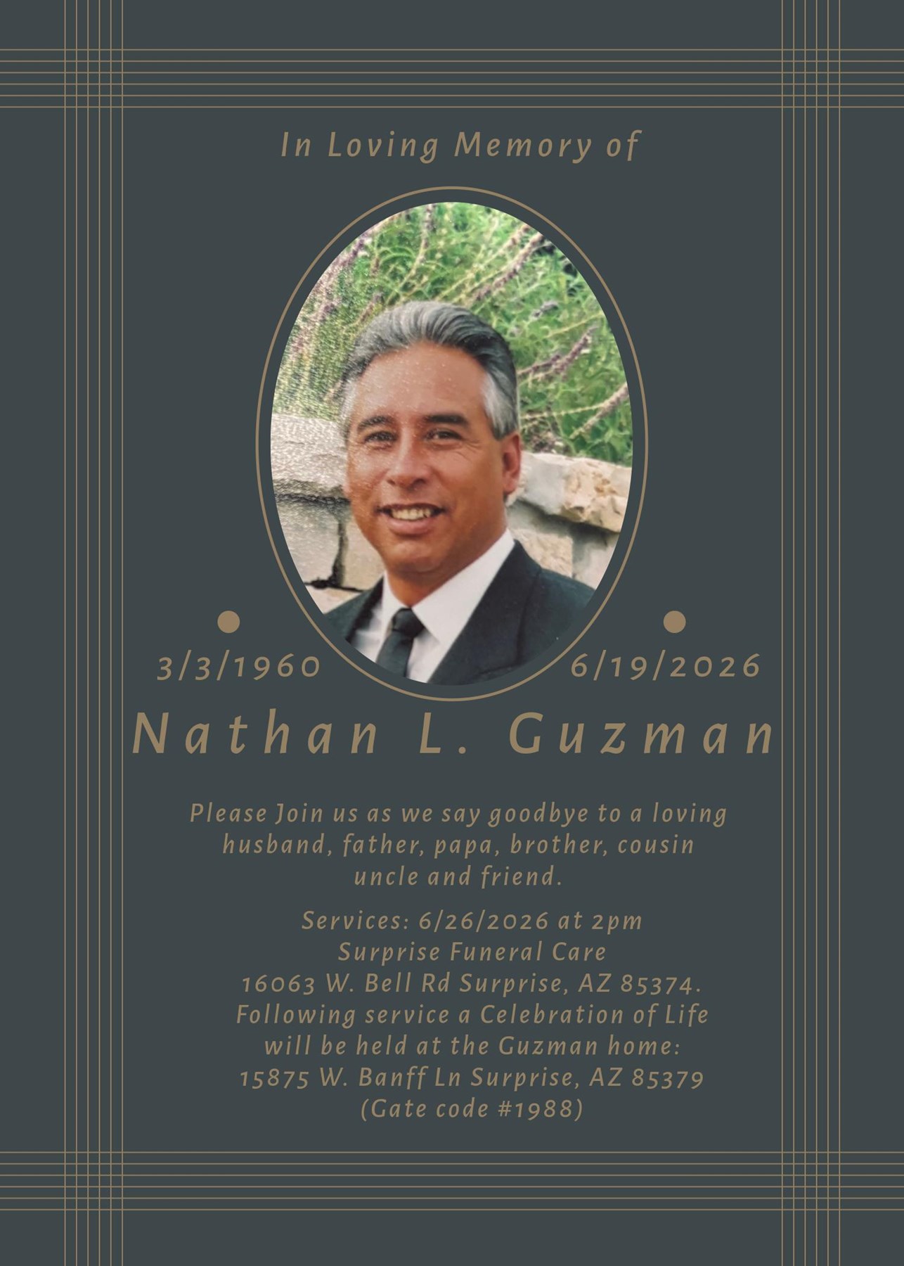 Nathan Guzman Obituary - Surprise, AZ