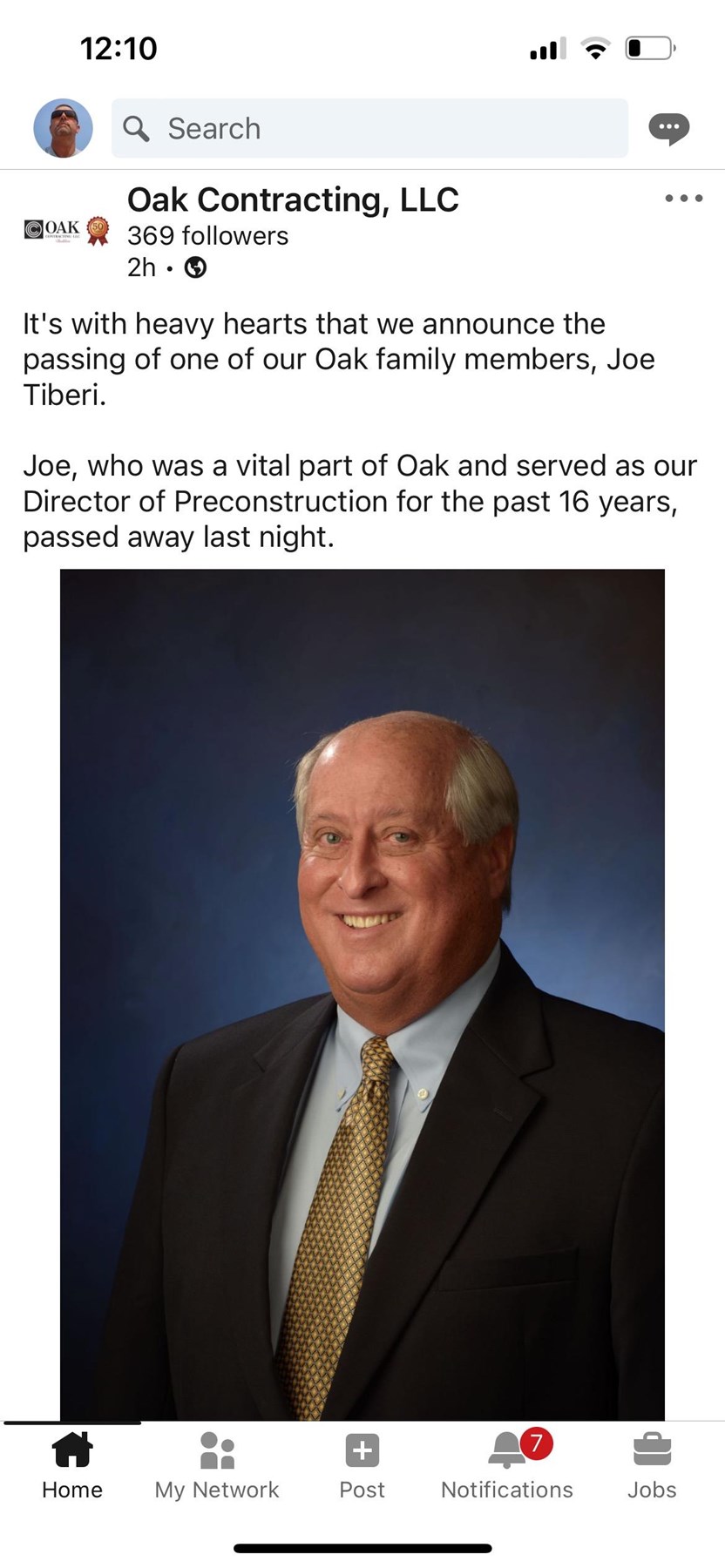 Joseph Tiberi Obituary - Nottingham, MD