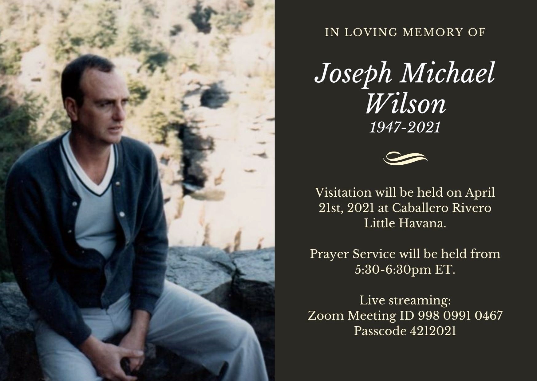 Joseph Wilson Obituary - Miami, FL