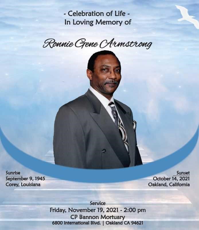 Ronnie Armstrong Obituary - Oakland, CA