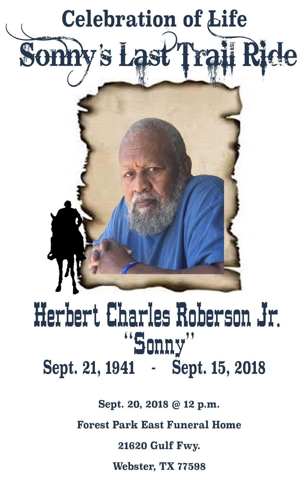 Herbert Roberson Obituary - Webster, TX