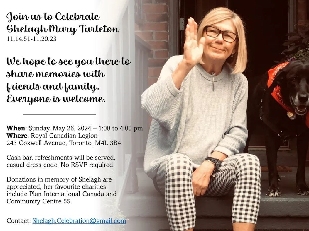 Shelagh Tarleton Obituary - Toronto, ON