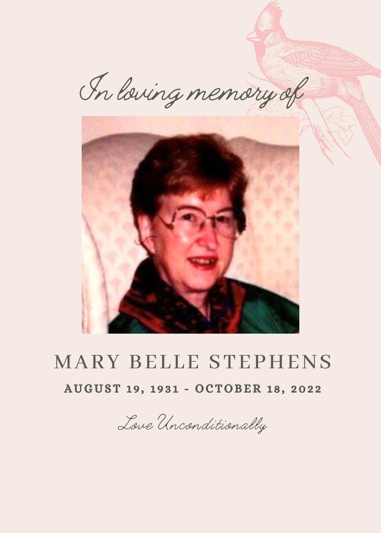 Mary Stephens Obituary - Alexandria, VA