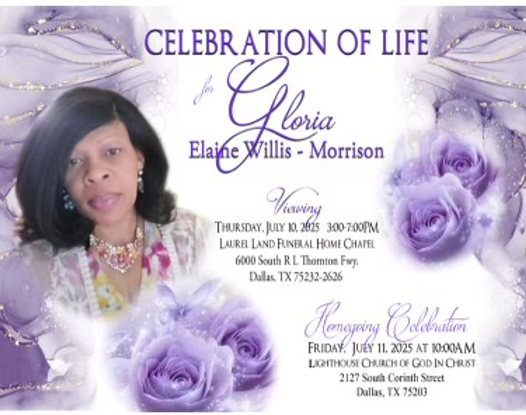 Gloria Morrison Obituary - Dallas, TX