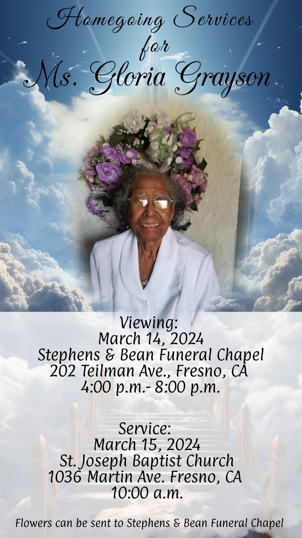 Gloria Mildred Grayson Obituario - Fresno, CA