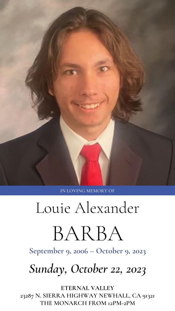 Louie Alexander Barba Obituary - Newhall, CA