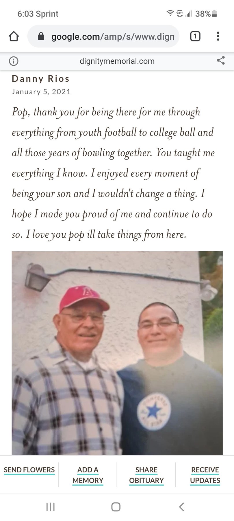 Manny Rios Obituary - Palmdale, CA